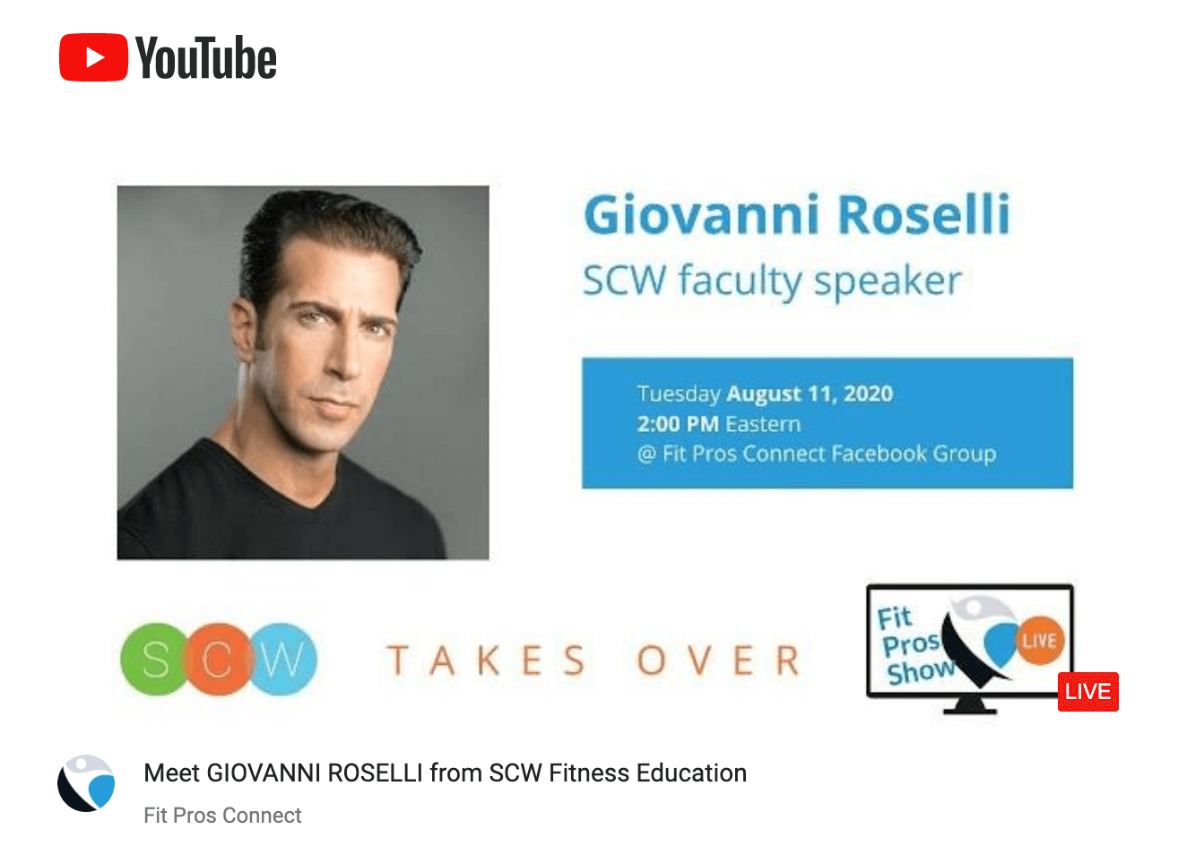 Exclusive YouTube Interview With Giovanni Roselli – Giovanni Roselli